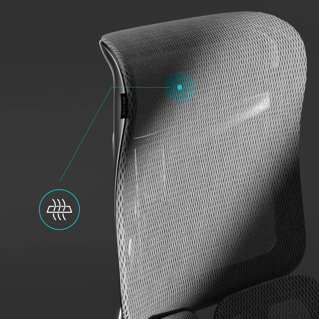 BRAVE V-KINETIC ergonomikus irodai szék: fekete | BIANO