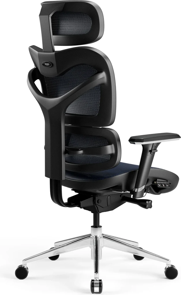 Diablo V-Commander ergonomikus szék: Fekete-Kék | BIANO